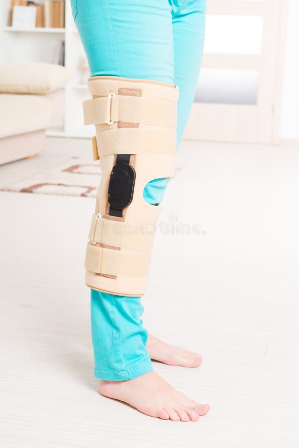 Leg in knee cages stock photo. Image of mobility, limb - 61081642
