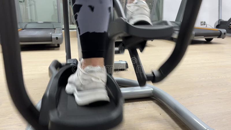 Leg Movement on the Gym Machine. Stock Footage - Video of cardio ...