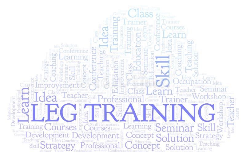 Leg Training word cloud. stock illustration. Illustration of rendering ...