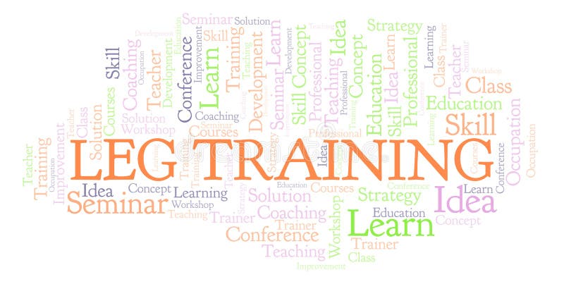 Leg Training word cloud stock illustration. Illustration of word ...