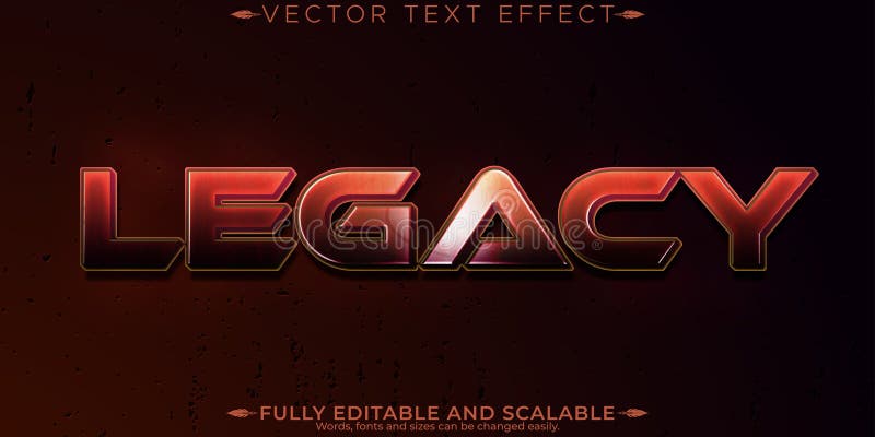 Legacy Editable Text Effect, Editable Steampunk and Vintage Text Style ...