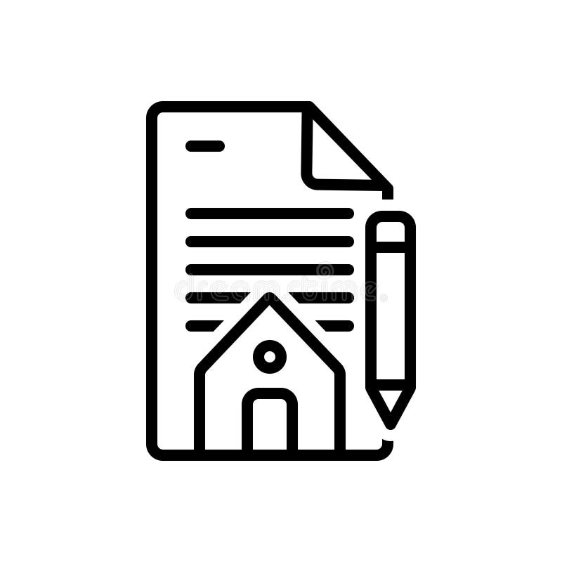 Black Line Icon for Legacy, Inheritance and Bequest Stock Vector ...