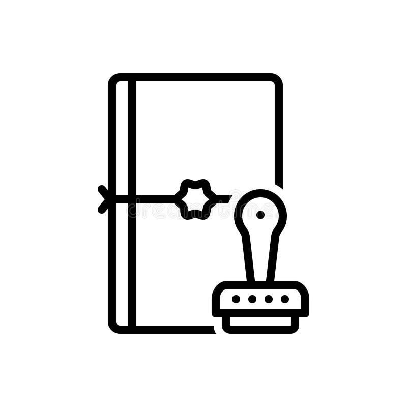 Black Line Icon for Legacy, Property and Bequest Stock Vector ...