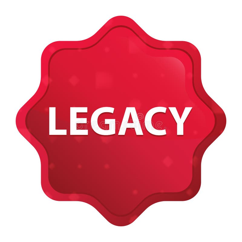 Legacy Misty Rose Red Starburst Sticker Button Stock Illustration ...