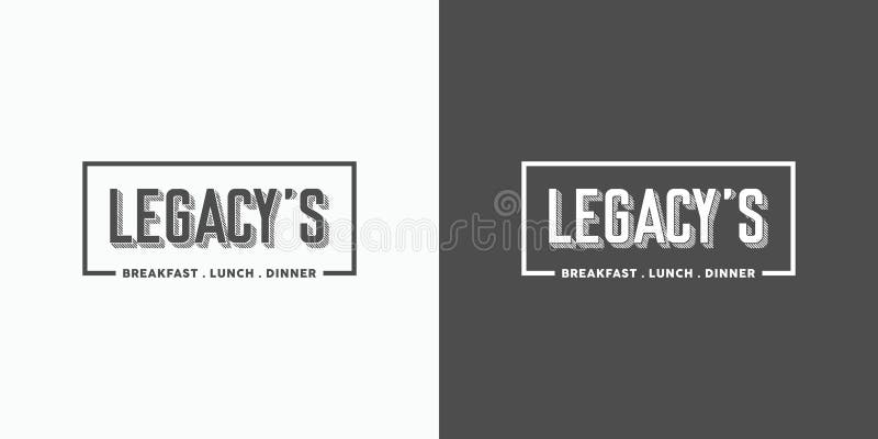LEGACY S Emblem Vector Logo Design in Classic Style Stock Illustration ...