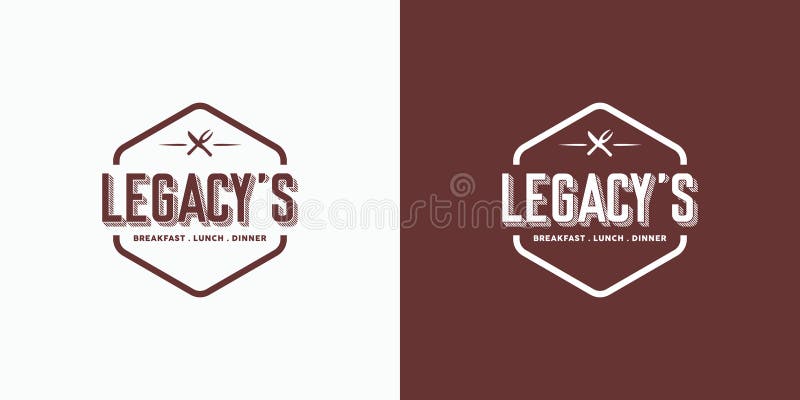LEGACY S Emblem Vector Logo Design in Hexagon Shape in Classic Style ...