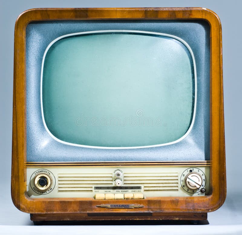 Retro Television Set stock image. Image of seventies, tube - 1486699