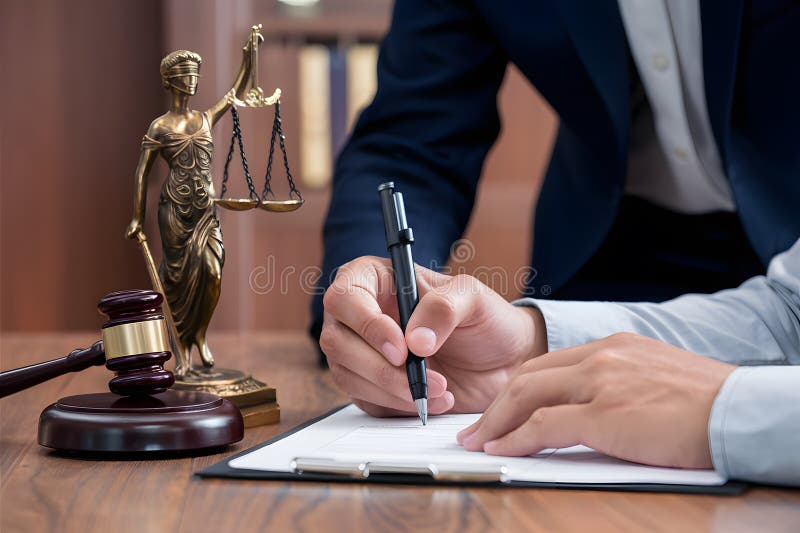 Legal or Administrative Work in Progress in Formal Setting with Lady ...