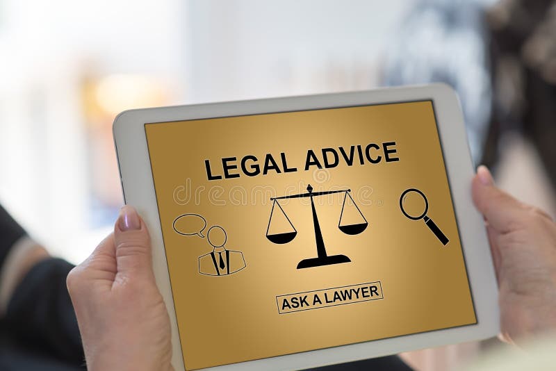 Legal Advice Concept on a Tablet Stock Image - Image of lawyer ...