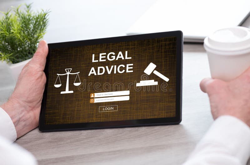 Legal Advice Concept on a Tablet Stock Image - Image of advice ...