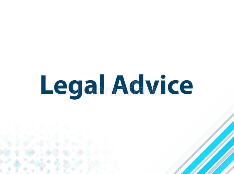 Legal Advice Modern Flat Design Blue Abstract Background Stock ...