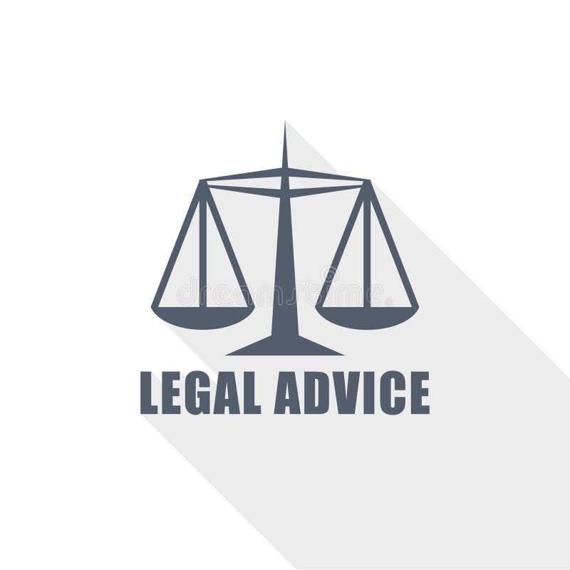 Legal Advice Vector Icon, Flat Design Illustration in Eps 10 Stock ...