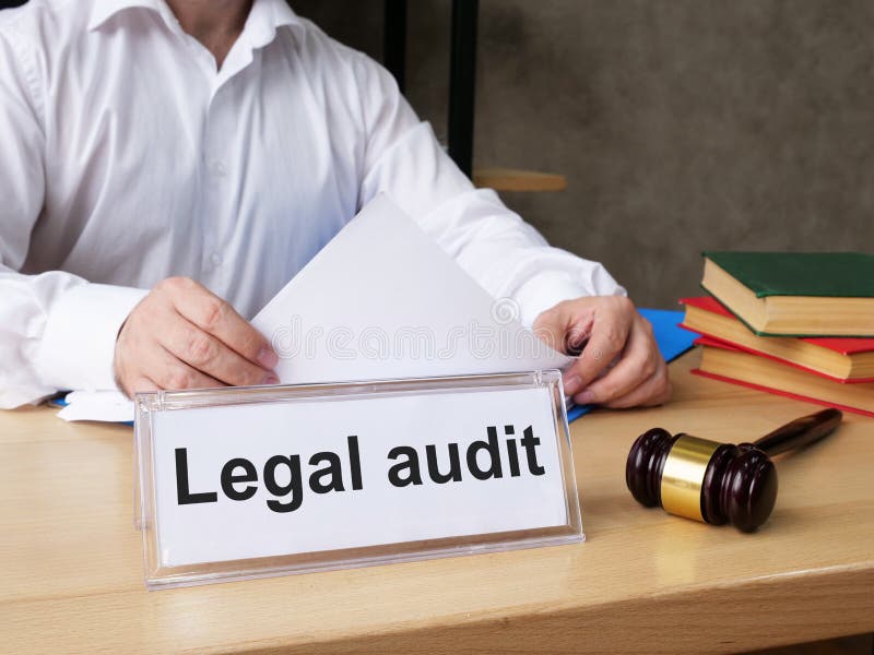 Legal Audit is Shown on the Business Photo Using the Text Stock Image ...