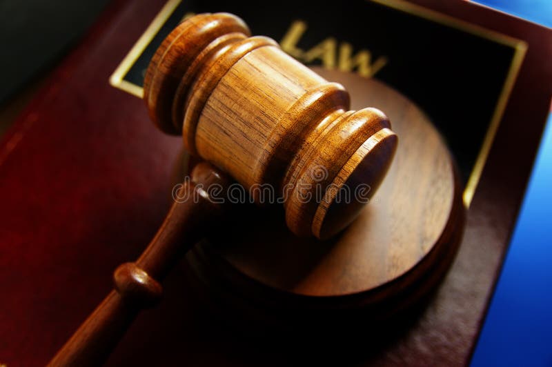 Legal book and gavel stock image. Image of lawyer, official - 8394411