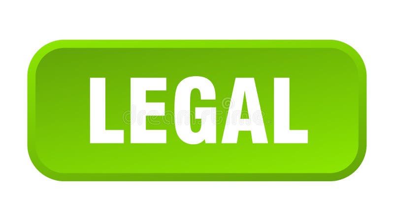 Legal Button. Legal Square 3d Push Button Stock Vector - Illustration ...