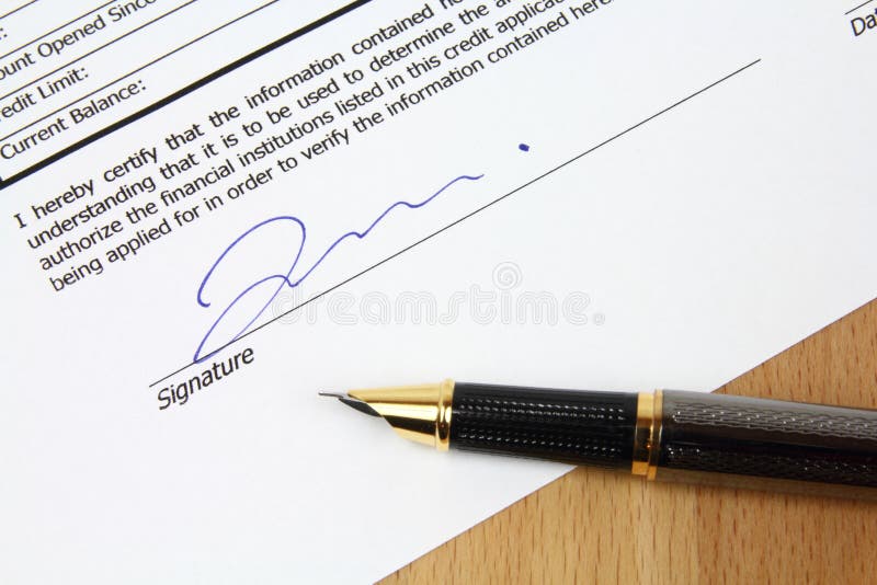 Pen Signing Legal Document stock photo. Image of gold - 49192978