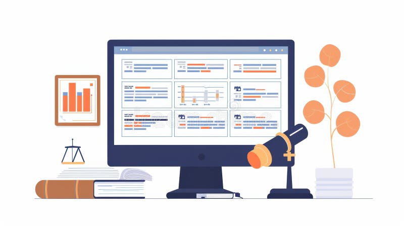 Legal Document Management Interface with Contract Review Progress Bar ...