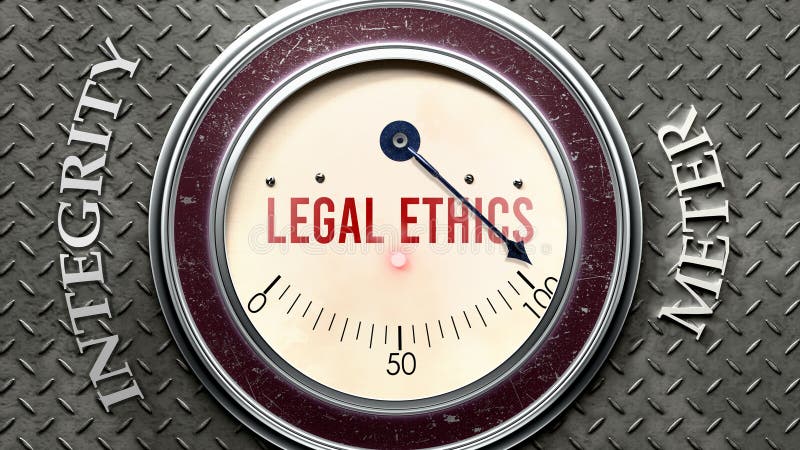 Legal Ethics and Integrity that is Hitting a Full Scale, Showing a Very ...