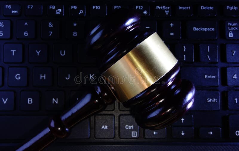 Keyboard gavel stock photo. Image of suit, official, judge - 12236964