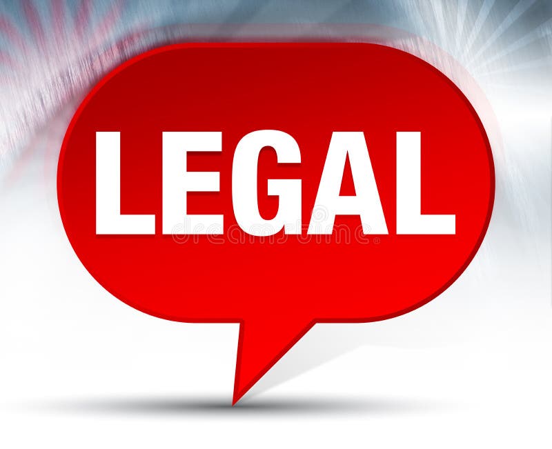 Legal Red Bubble Background Stock Illustration - Illustration of ...