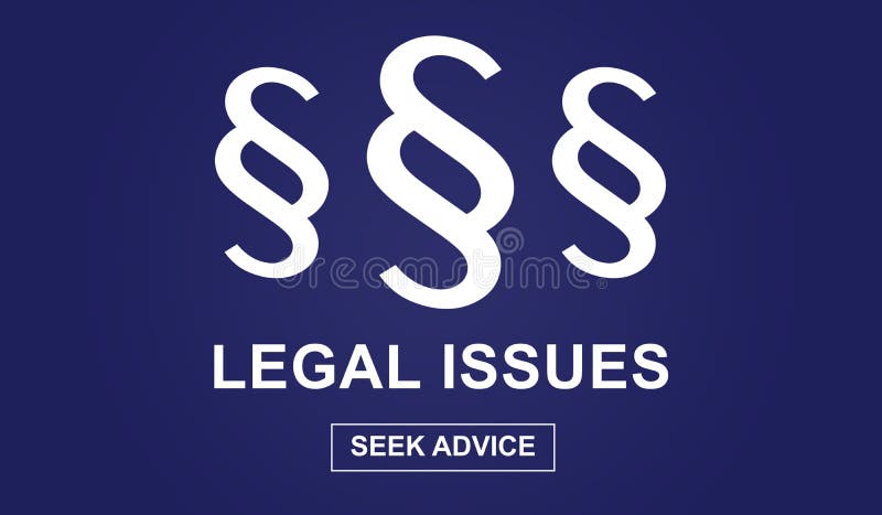 Legal issues concept stock illustration. Illustration of conflict ...