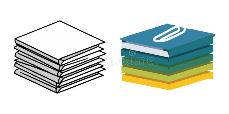 Legal Paper Document with Pen Set Isolated Illustration Stock Vector ...