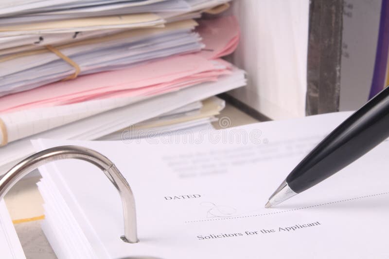 Legal Paperwork Form stock image. Image of case, document - 29467751
