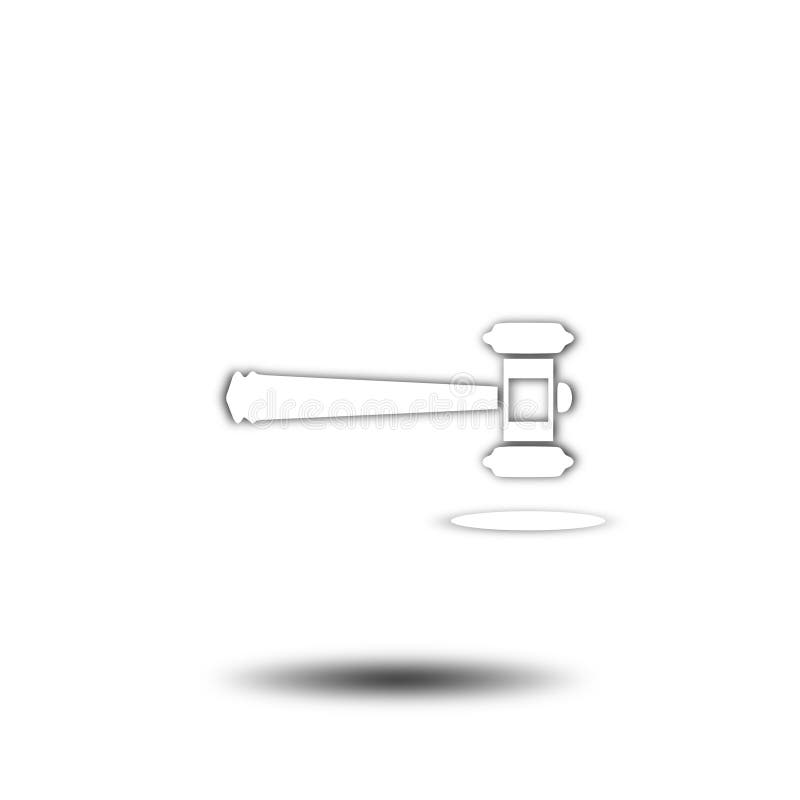 Legal Question White Icon, Sign, Illustration Stock Illustration ...