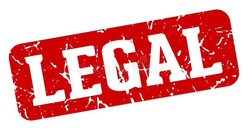 Legal Rectangular Sign. Legal Stamp Stock Vector - Illustration of ...