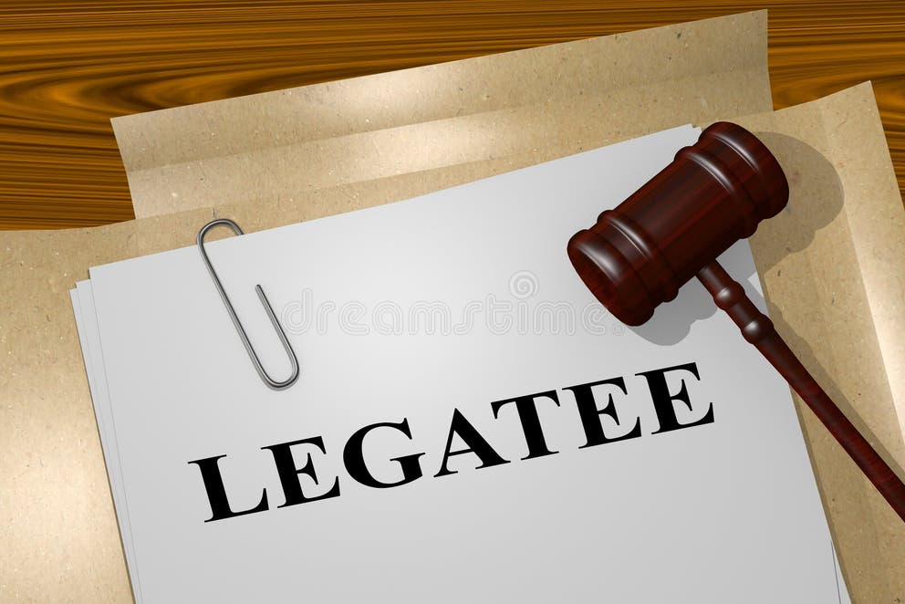 Legatee - legal concept stock illustration. Illustration of document ...