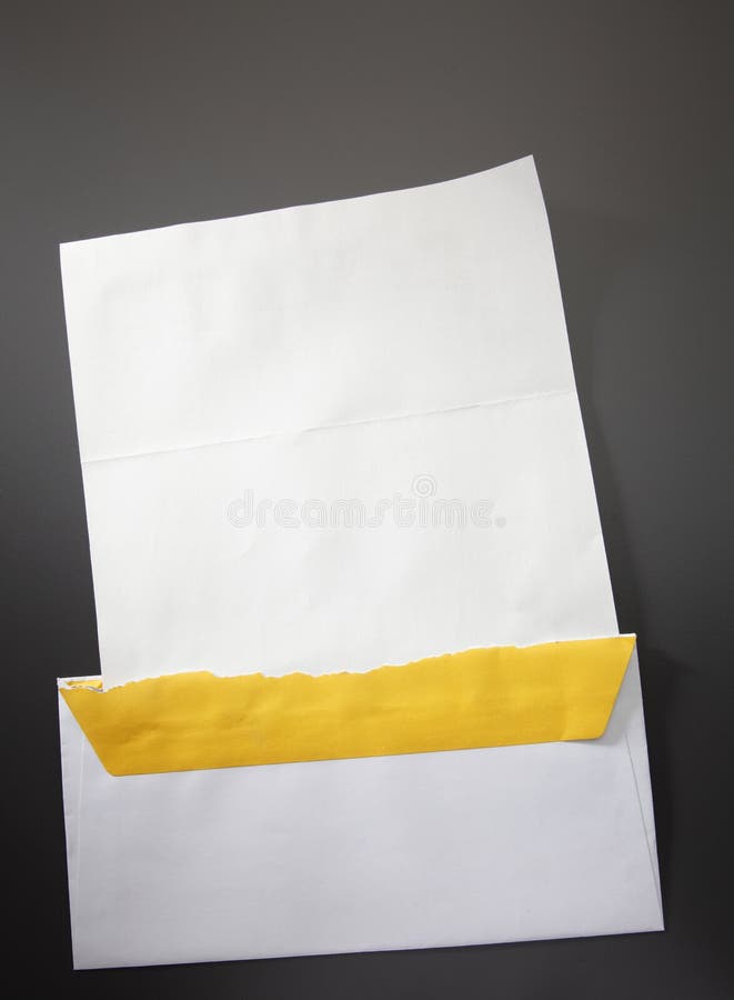 Lege brief stock afbeelding. Image of bureau, bericht - 48490453