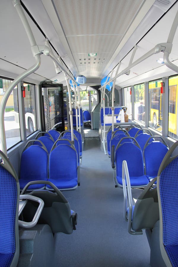 Lege Zitplaatsen in Een Bus Stock Foto - Image of regel, leeg: 195198