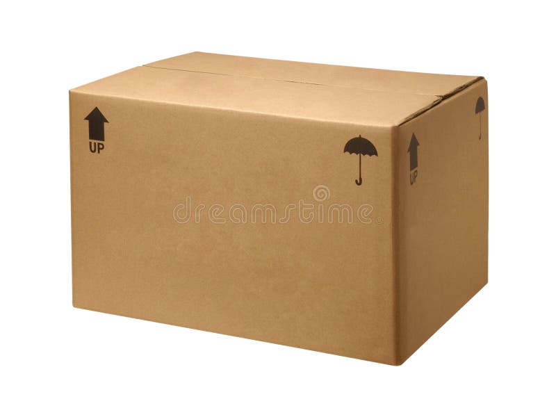 Lege doos stock foto. Image of verpakking, etiket, verplaatsen - 12481448