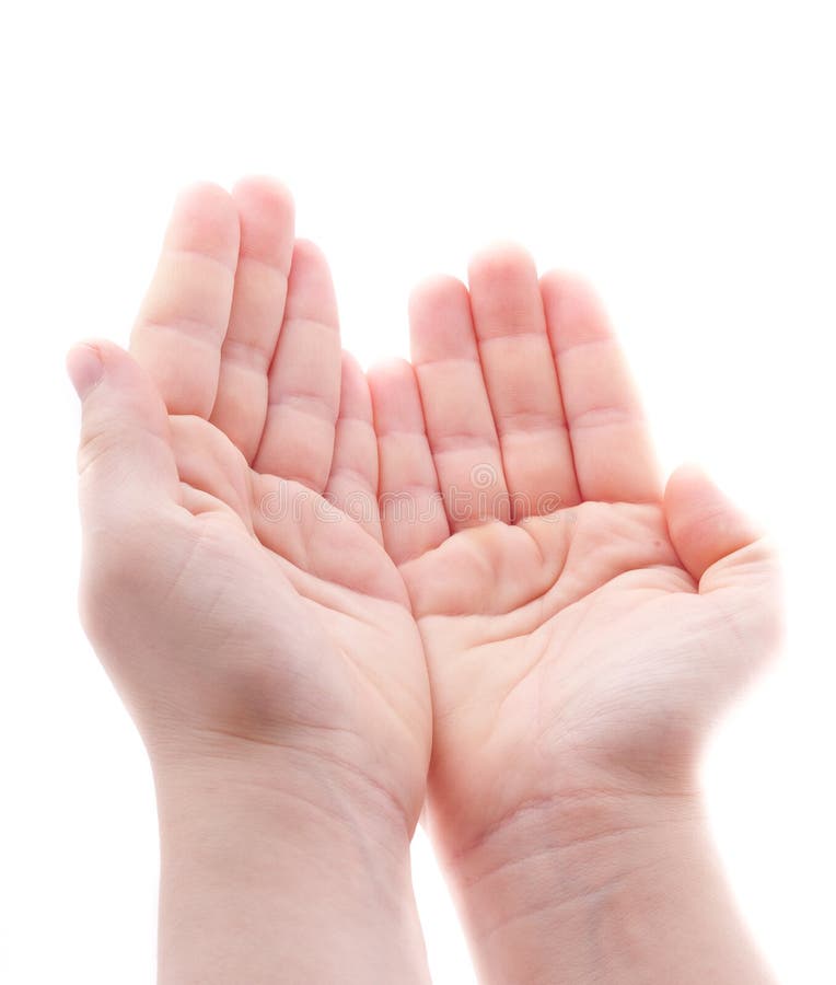 Lege handen stock afbeelding. Image of grijs, niets, meisje - 11917579