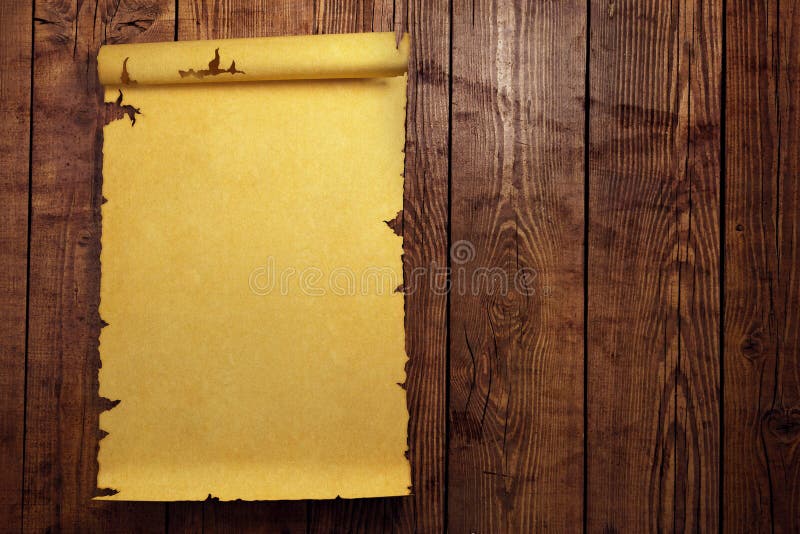 Lege oude perkamentrol stock illustratie. Illustration of certificaat ...