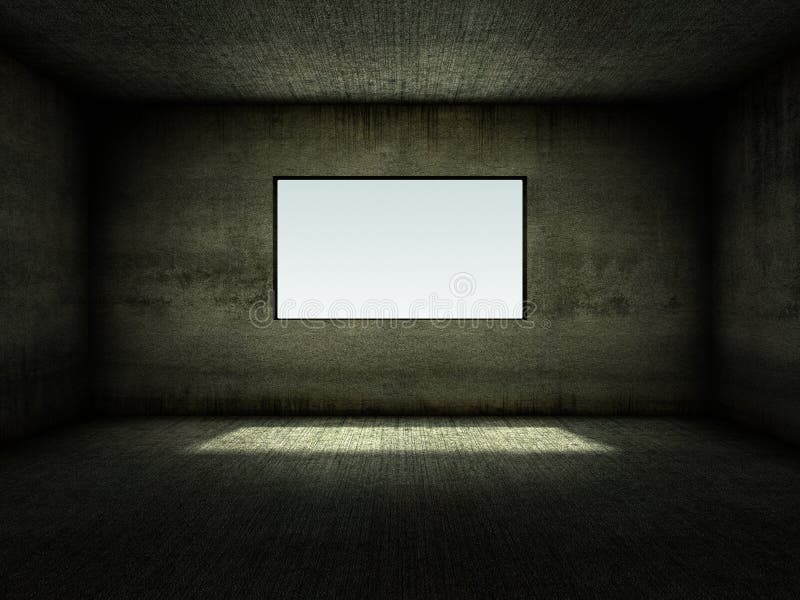 Lege kamer met raam stock illustratie. Illustration of licht - 20382273