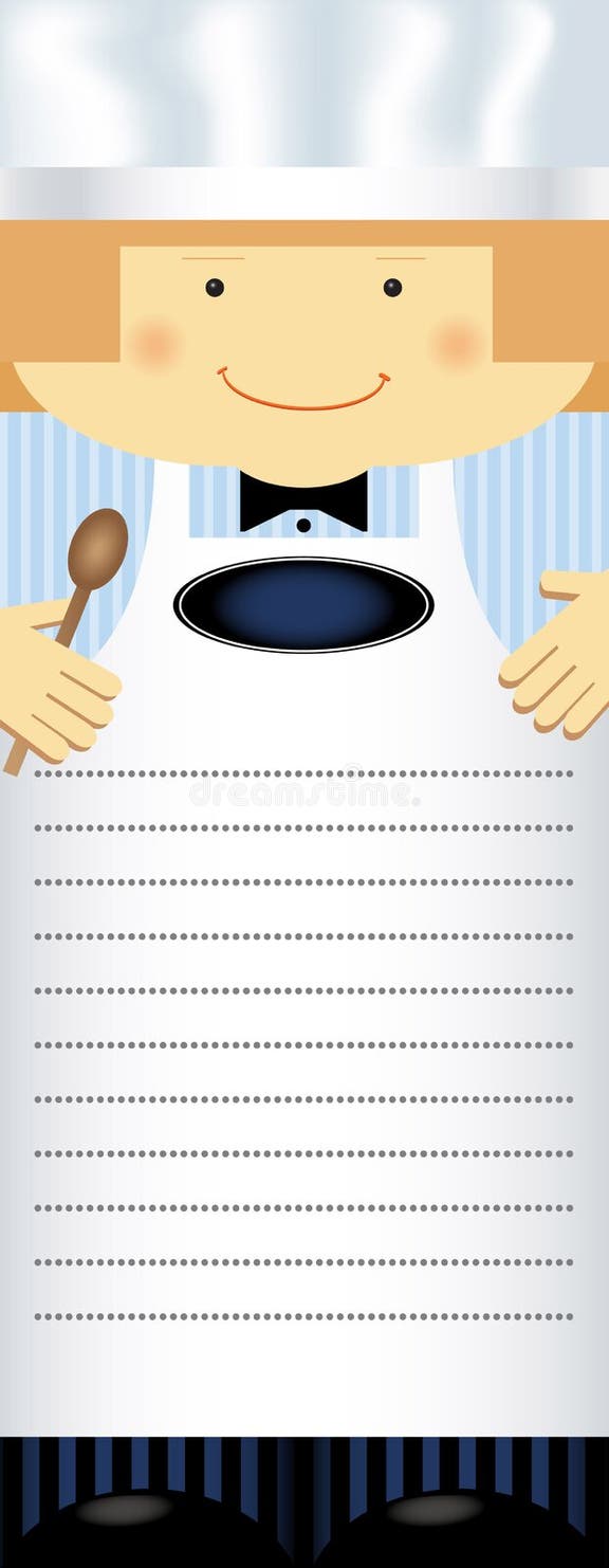 Lege spatie van menu vector illustratie. Illustration of beeldverhaal ...