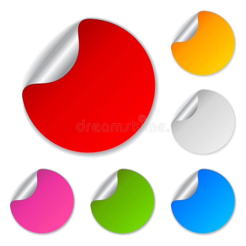 Lege vectorstickers vector illustratie. Illustration of leeg - 24996126