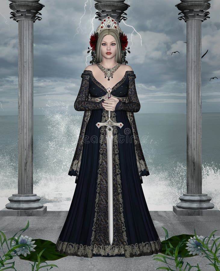 Legend stock illustration. Illustration of myth, colonnade - 32621226