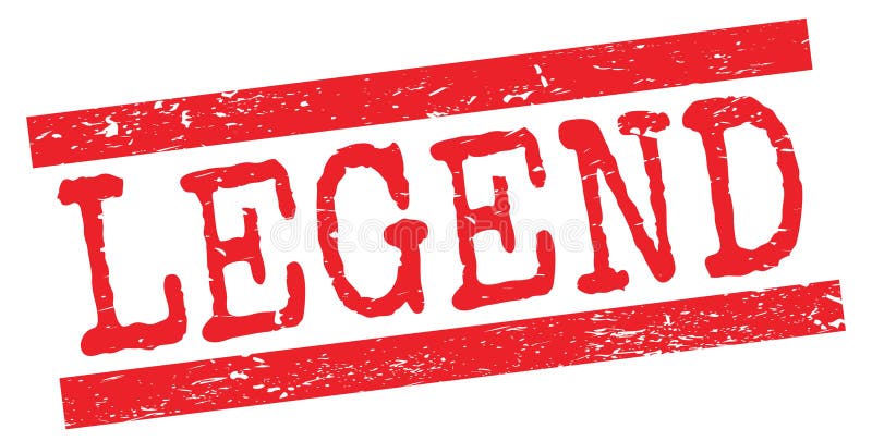 LEGEND Text on Red Lines Stamp Sign Stock Illustration - Illustration ...