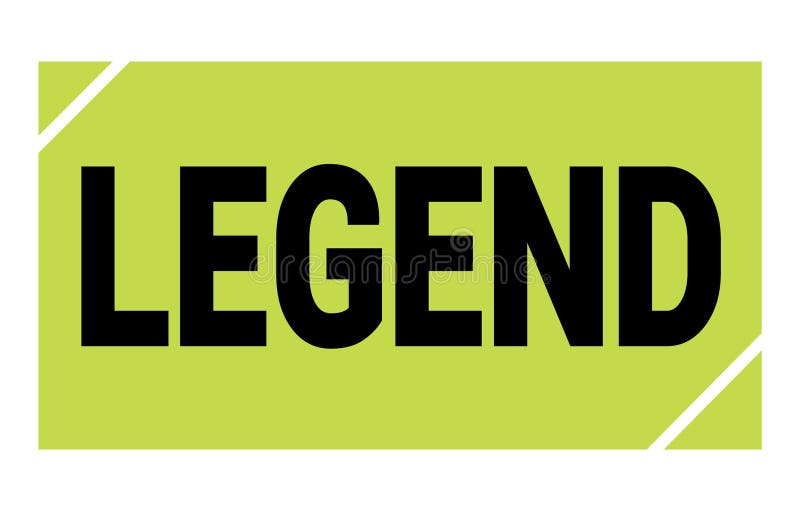LEGEND Text Written on Green-black Stamp Sign Stock Illustration ...