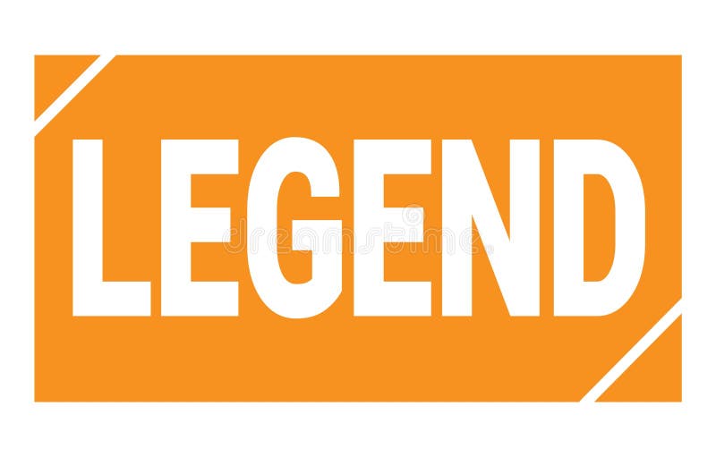 LEGEND Text Written on Orange Stamp Sign Stock Illustration ...