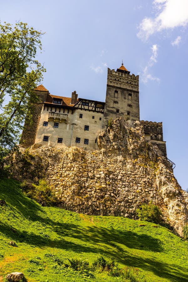 Legendary Bran Castle - Dracula Castle of Transylvania Stock Photo ...
