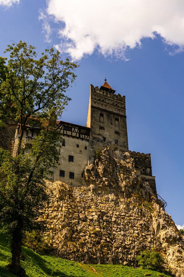 Legendary Bran Castle - Dracula Castle of Transylvania Stock Photo ...