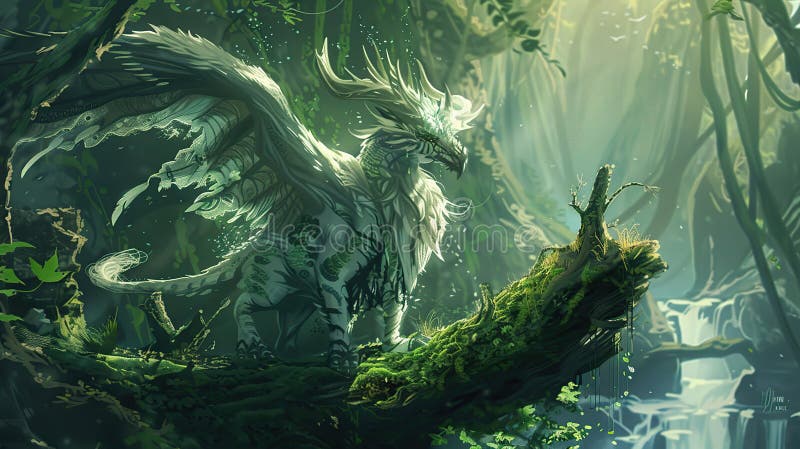 Legendary Lore, Mythical Beings and Fantasy Fauna. Generative Ai Stock ...