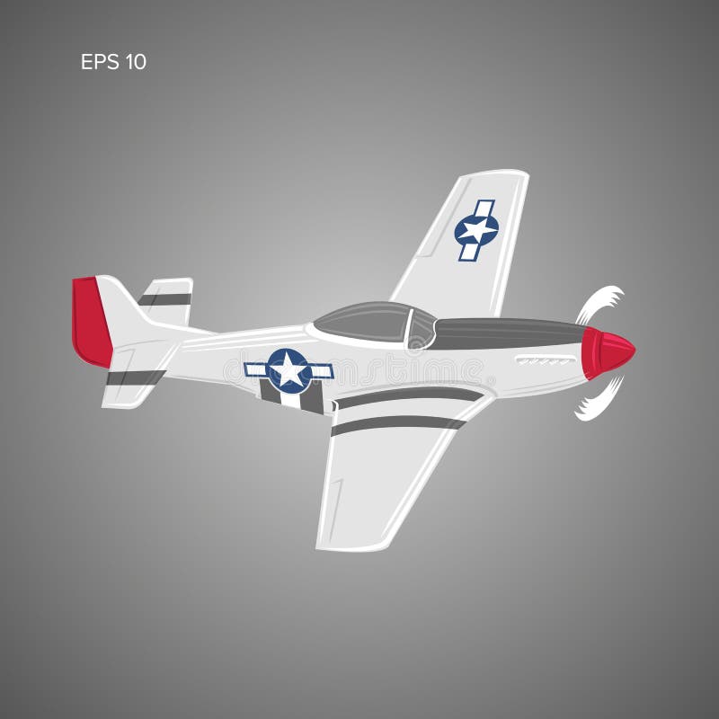 Legendary WWII American Fighter Aircraft. Single Piston Engine War ...