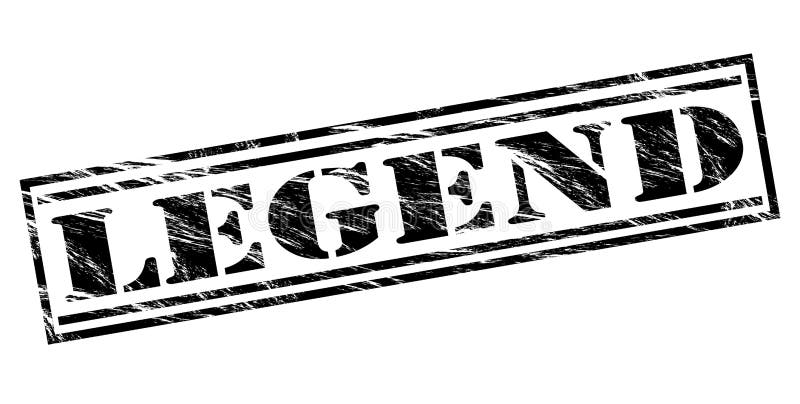 Legendenschwarzstempel stock abbildung. Illustration von tabulator ...