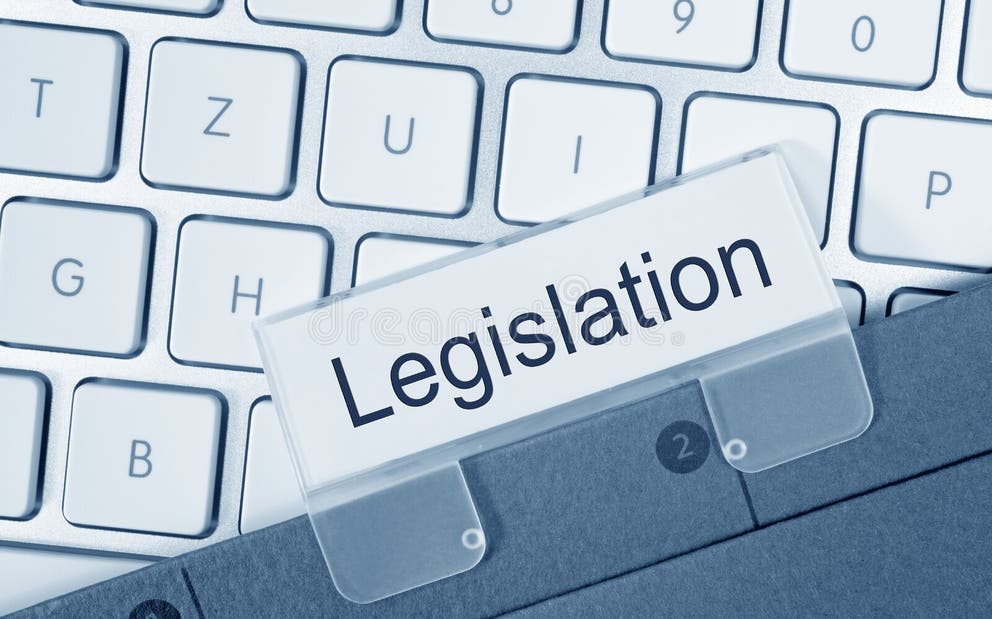 Legislation Folder on Computer Keyboard Stock Image - Image of ...