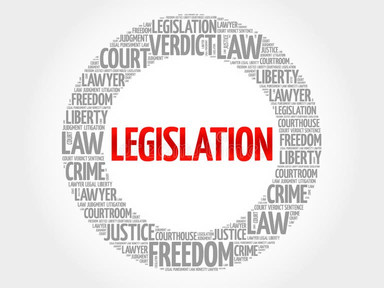 Legislation word cloud stock illustration. Illustration of innocence ...