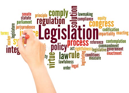Legislation Word Cloud Hand Writing Concept Stock Illustration ...